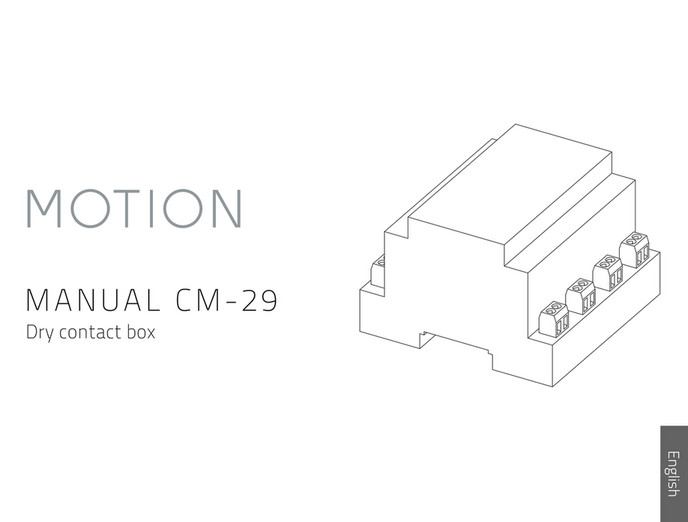 Motionblinds CM-29 User Manual - Page 1