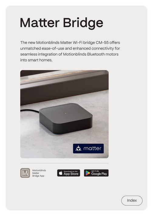 Motionblinds | Product Guide Matter Bridge - Page 4-5